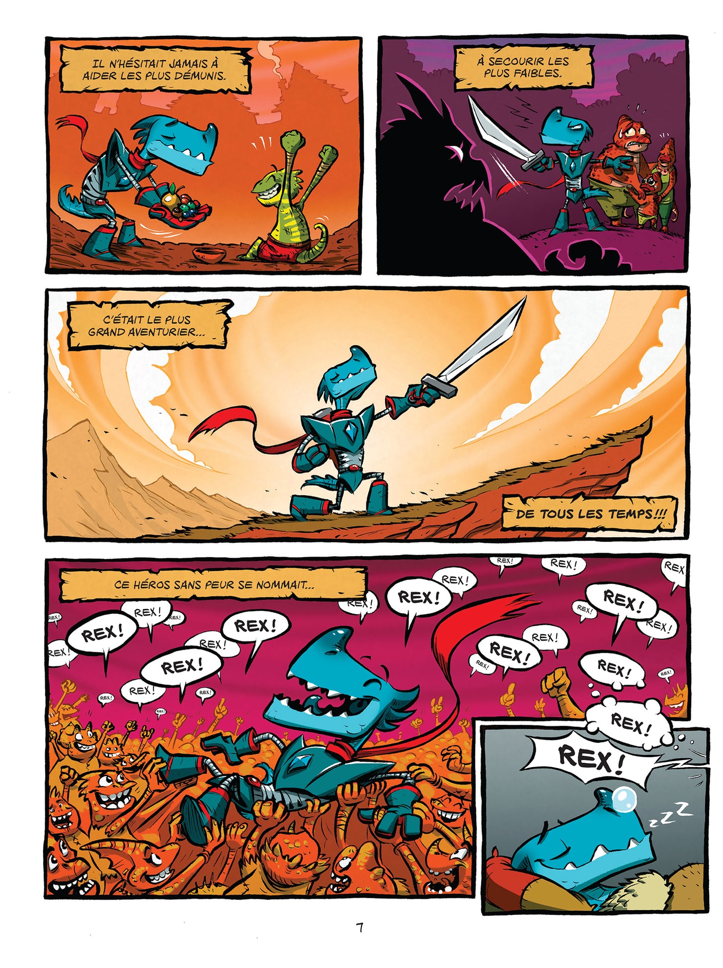 Aventurosaure - Le réveil de Rex - French comics - Julien Pare-Sorel ...